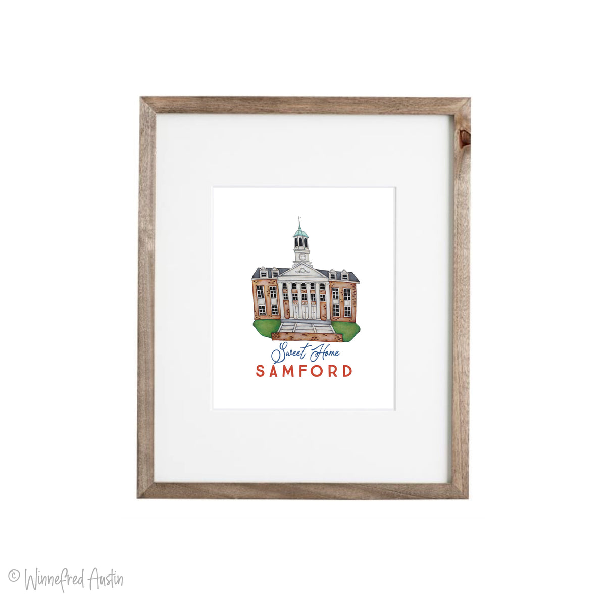 Art Print | Samford Library – Winnefred Austin